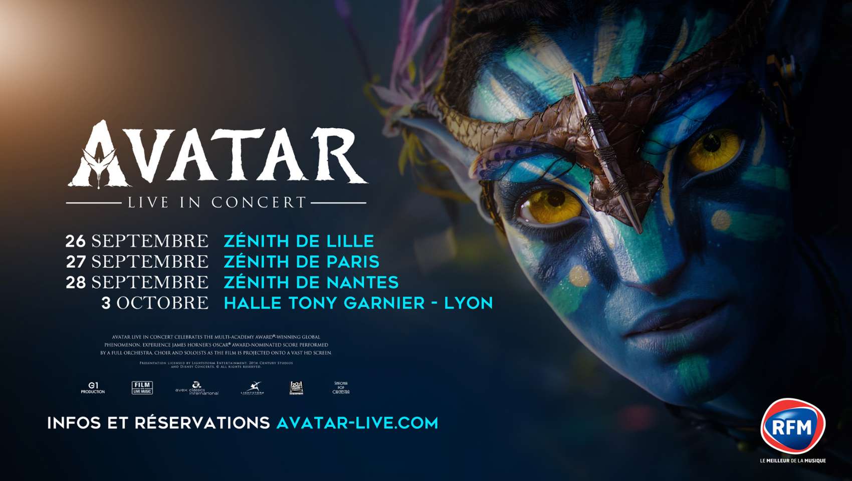 AVATAR LIVE, le phénomène mondialement primé en ciné-concert