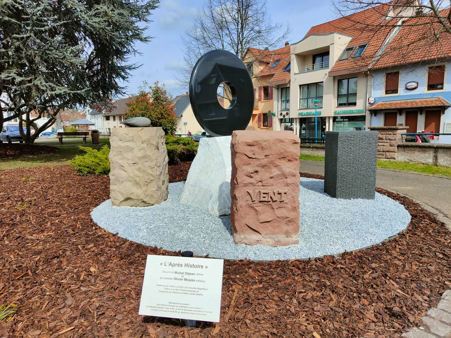 Inauguration de l’œuvre de Michel DEJEAN « L’après histoire